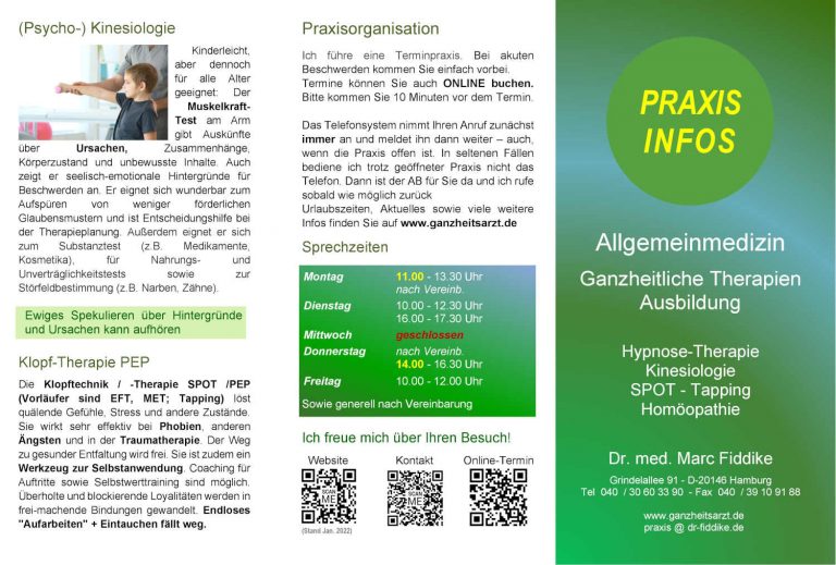 Bunte Flyer » Dr. Marc Fiddike | Arzt für Allgemeinmedizin